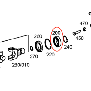 Rodamiento eje delantero Retroexcavadoras #R115119 - L224170 - Grupo Edil